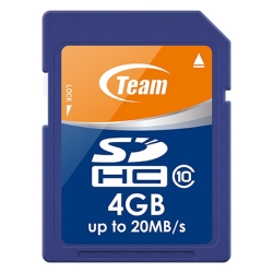 TEAM SDHCカード Class10 4GB TG004G0SD28X - NTT-X Store